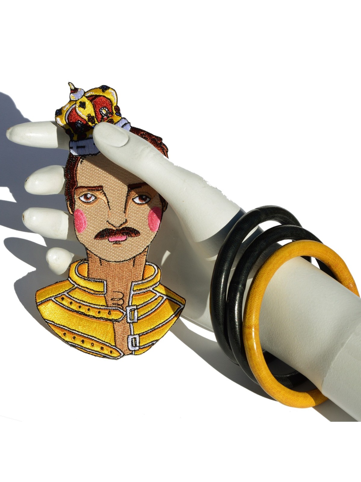 Parche bordado autoadhesivo con calor Freddy Mercury